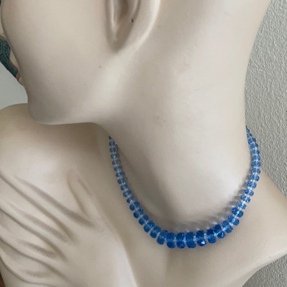 Jewelry | Vintage Blue Crystal Choker | Poshmark